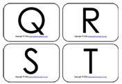 Uppercase Letter Mini Flashcards | A-Z Uppercase Flash Cards